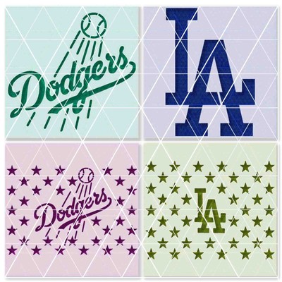 LA Los Angeles Dodgers Stencil- Reusable & Durable - 10 mil - Free ...