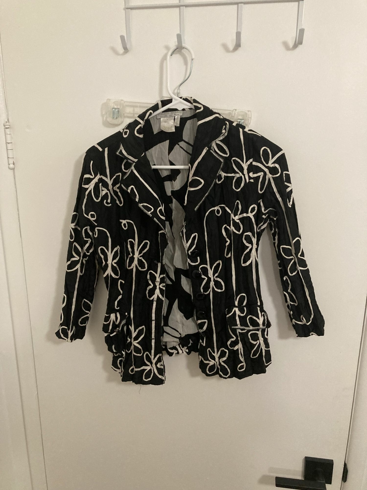 Alberto Makali Vintage Women's Blazer, Black/White, S… - Gem