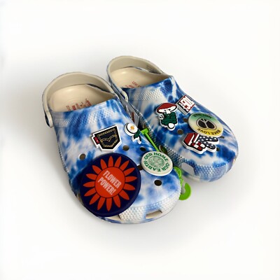 CROCS Levi Strauss & Co. Limited Edition clogs, 501 L charms unisex M 9 ...