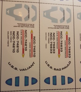 USS DEFIANT - TAPFERE SAO PAULO Konvertierung DECALS - Star Trek ...