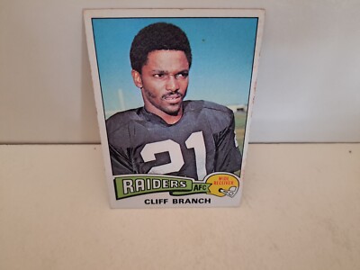 CLIFF BRANCH 1975 Topps Card #524 Rookie Rc OAKLAND RAIDERS HOF VG+ | eBay