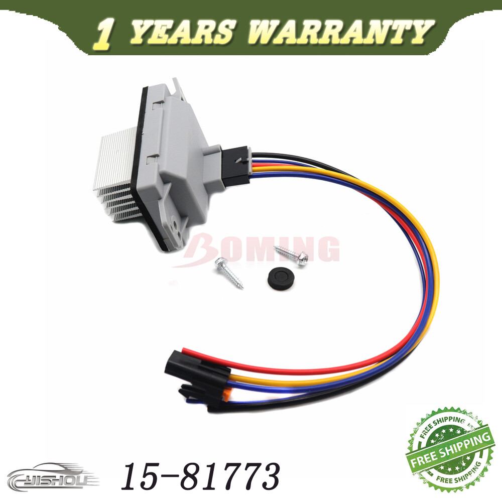 1581773 For Chevy Silverado HVAC Blower Motor Resistor Complete Kit w ...
