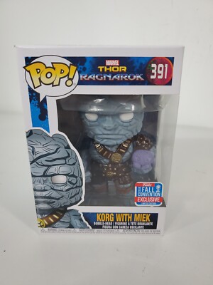 Funko Pop! Thor Ragnarok Korg with Miek #391 2018 Fall Convention ...