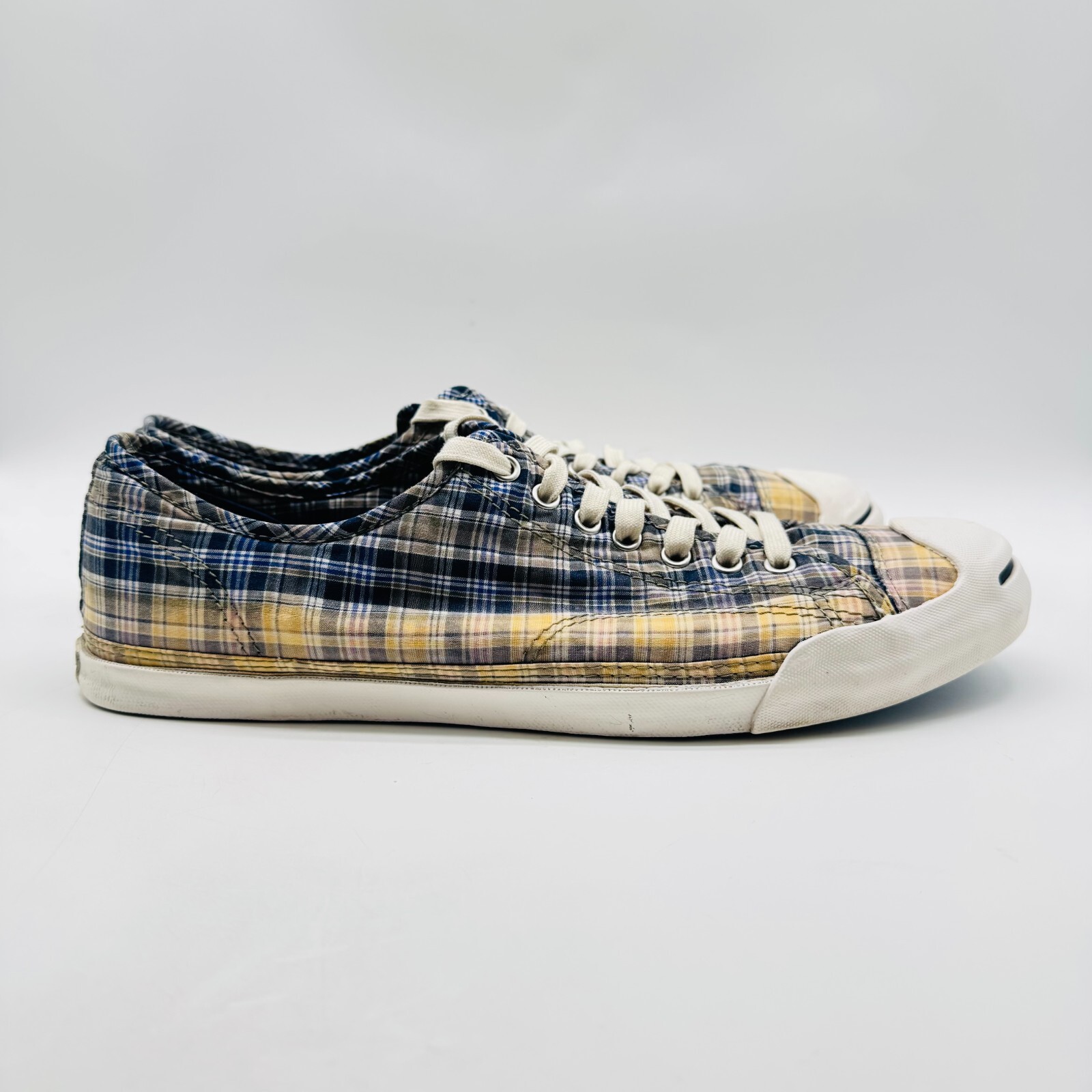 Converse Jack Purcell Mens 12 OX Blue Yellow Canvas M… - Gem