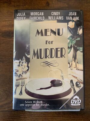 Menu for Murder 1990 (DVD, 2006) RARE HTF Morgan Fairchild 84296405015 ...