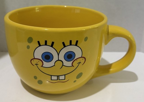 SPONGEBOB SMIRK & CHEEK 24 oz. CERAMIC LARGE SOUP/COFFEE MUG | eBay