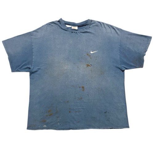 Vintage White Tag Nike Swoosh Sun Fade Burn Out Distressed ERD STYLE T ...