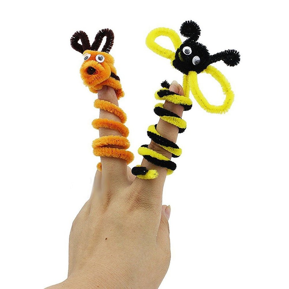 300pcs Plush Stick & Shilly-Stick Children's Educational Toys Handmade ...