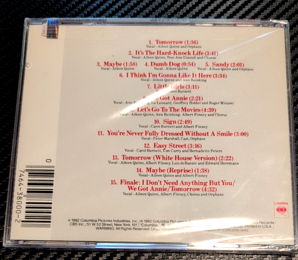 ANNIE (1982 Movie Soundtrack) CD - NEW FACTORY SEALED! | eBay