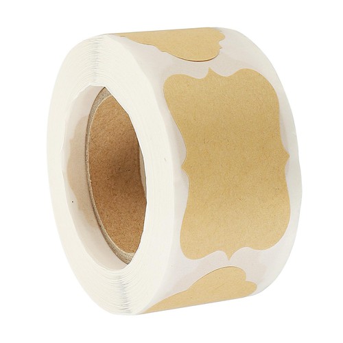 1 Roll 1.2x2 Inch Food Storage Labels 3 Shapes Adhesive Craft Paper ...