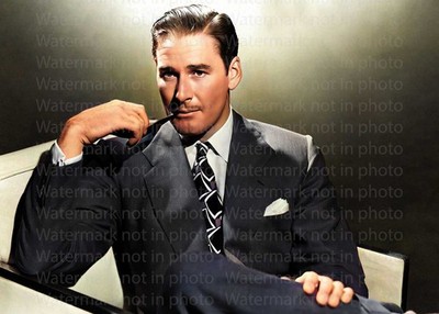 Errol Flynn RARE COLOR Photo 367 REMASTERED | eBay UK