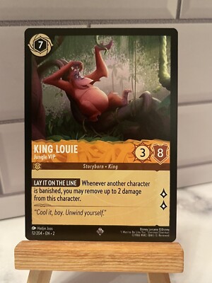 Disney Lorcana - King Louie - Jungle VIP 12/204 Non- Foil | eBay