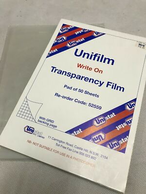 UNIFILM Transparency Film Pad Plus Loose Sheets LOT With Gris Pages ...