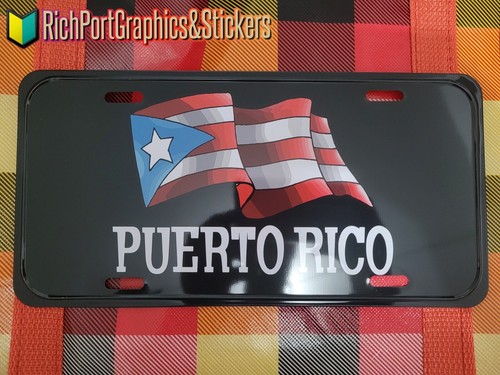 PUERTO RICO FLAG LICENSE PLATE 12'X6'' | eBay