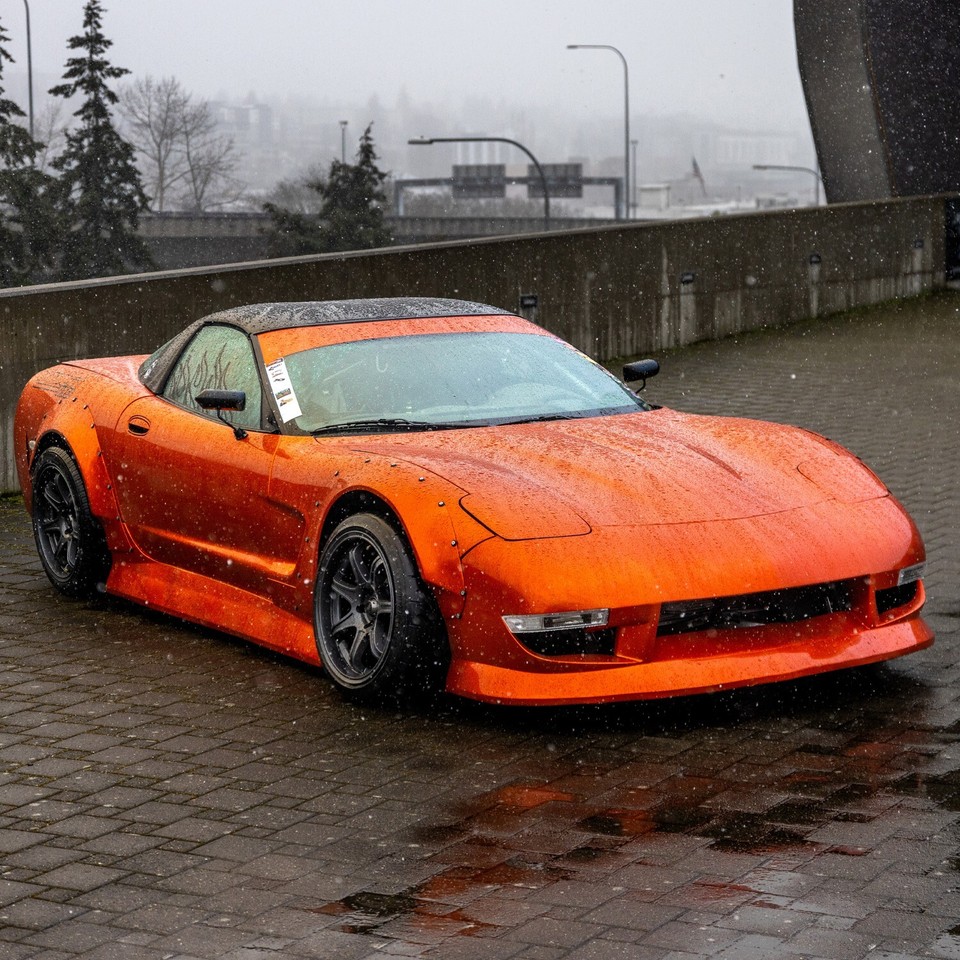 KBD Body Kits Kyouki Polyurethane Side Skirts For Chevrolet Corvette C5 ...