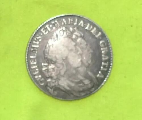 1691 Silver HALF CROWN Coin King William & Mary (1688-94) (14.70grams ...