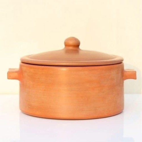 Unglazed Clay Hot Case | 2.8L Earthen Serving Pot | Terracotta Kadhai ...