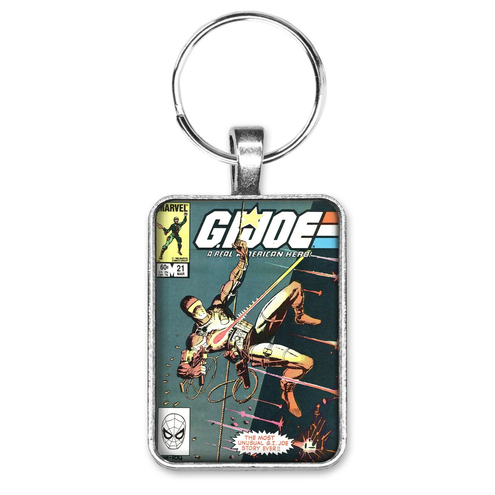 GI Joe #21 Cover Key Ring or Necklace Classic Comic Book Snake-Eyes ...