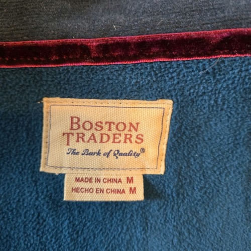 Boston Traders Women's Cable Knit Sweater Full Zip Jacket Medium Blue ...