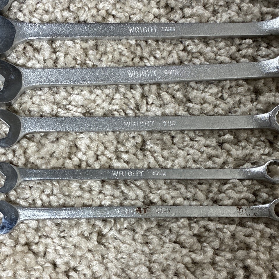 WRIGHT TOOL 17 PC METRIC WRENCH SET 6MM TO 22 NICE USA Vintage Mechanic ...