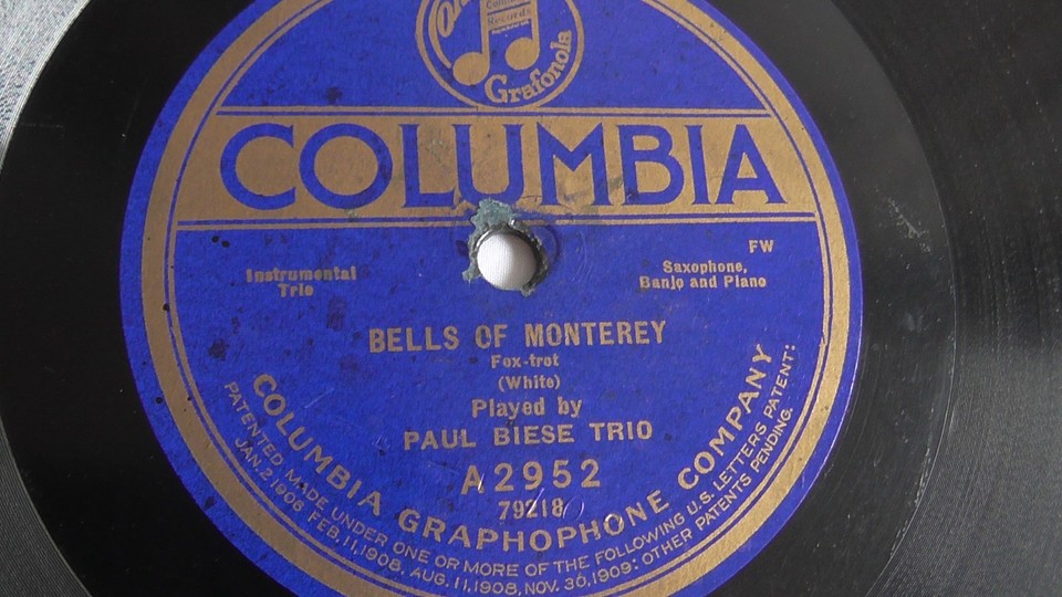 Paul Biese Trio - 78rpm single 10-inch – Columbia #A2952 Chile Bean | eBay