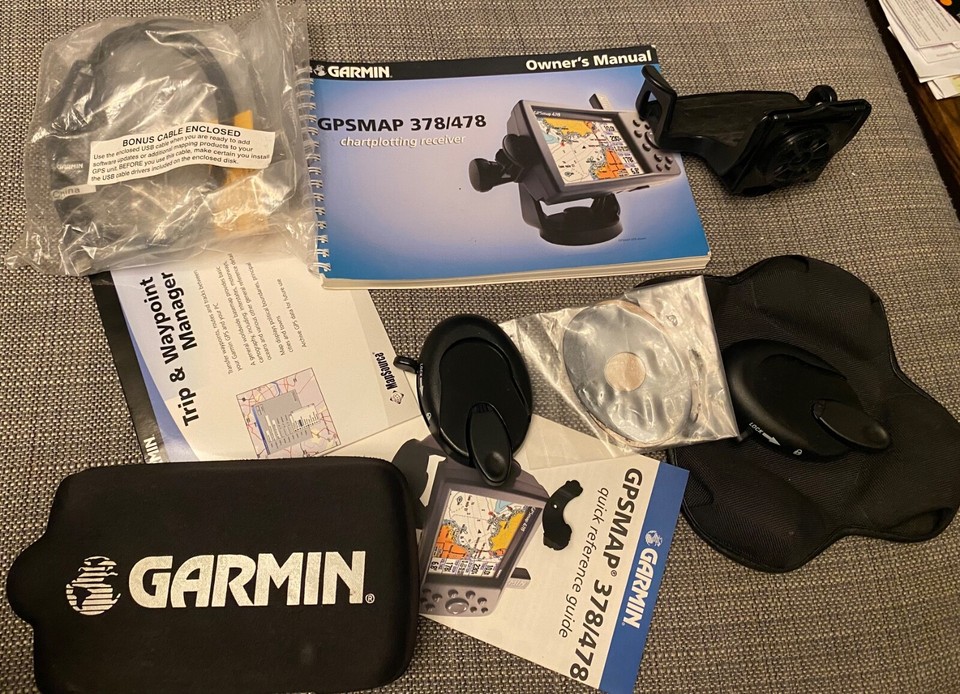 Garmin GPSMap 478 Marine Chart Plotter Navigation GPS Bundle Free ...