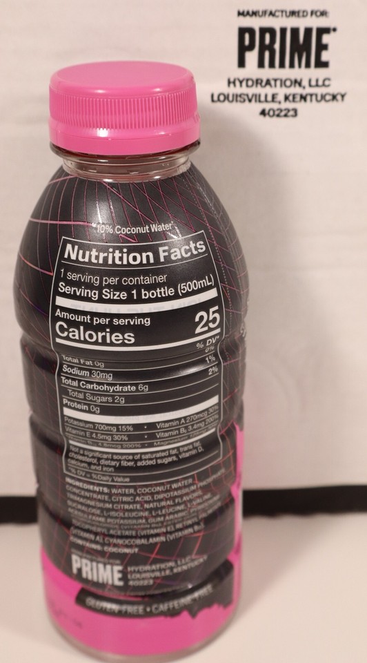 Prime X Hydration Drink Pink Holographic Label Sealed Quench Quest-1 ...