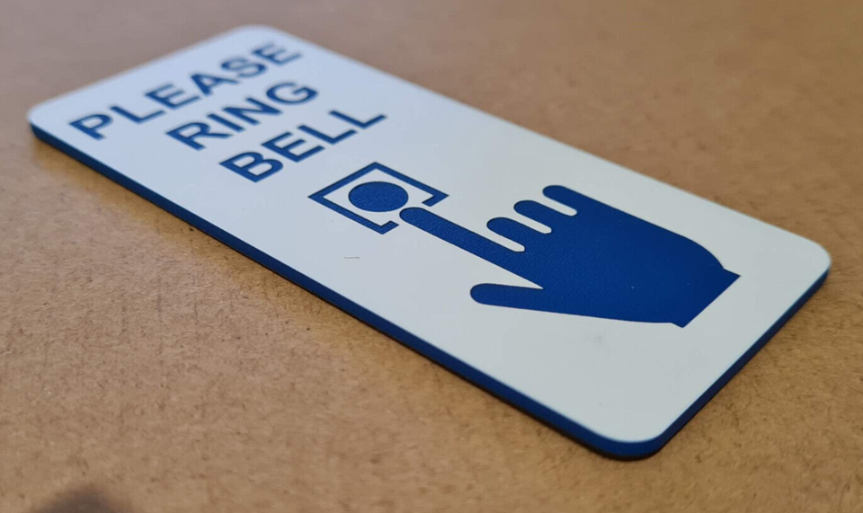 Please Ring Bell Sign Plaque Door Doorbell Buzzer Push Button Intercom ...