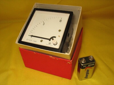 Gauge 1mA fsd Measuring Device Panel Meter DC Warbuton Franki Square ...
