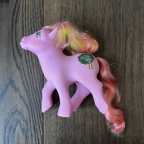 Vintage 1984 G1 MLP My Little Pony Windy Tree Magic Message Purple Pink ...