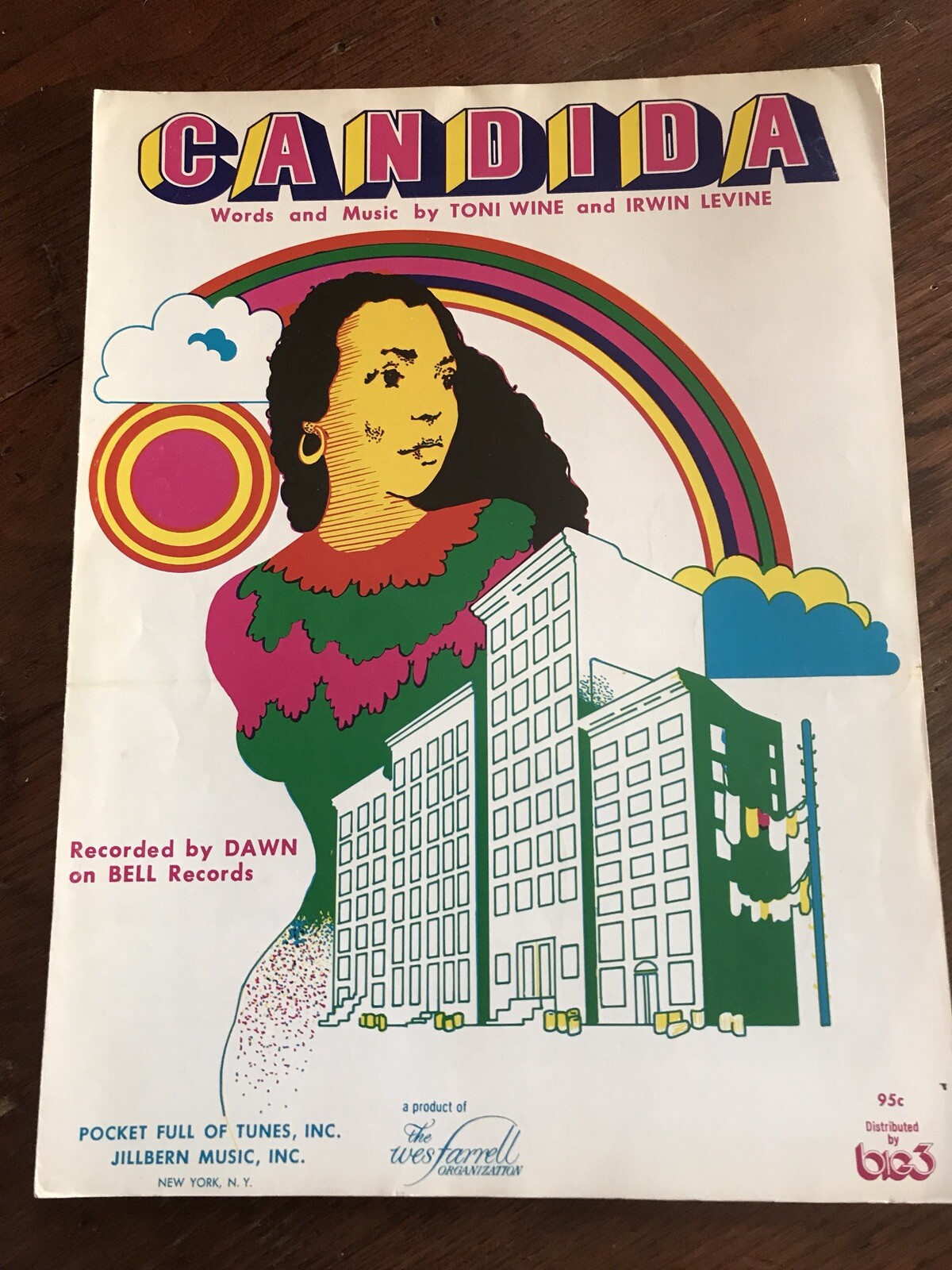 VINTAGE Sheet Music - DAWN - CANDIDA 1970 | eBay