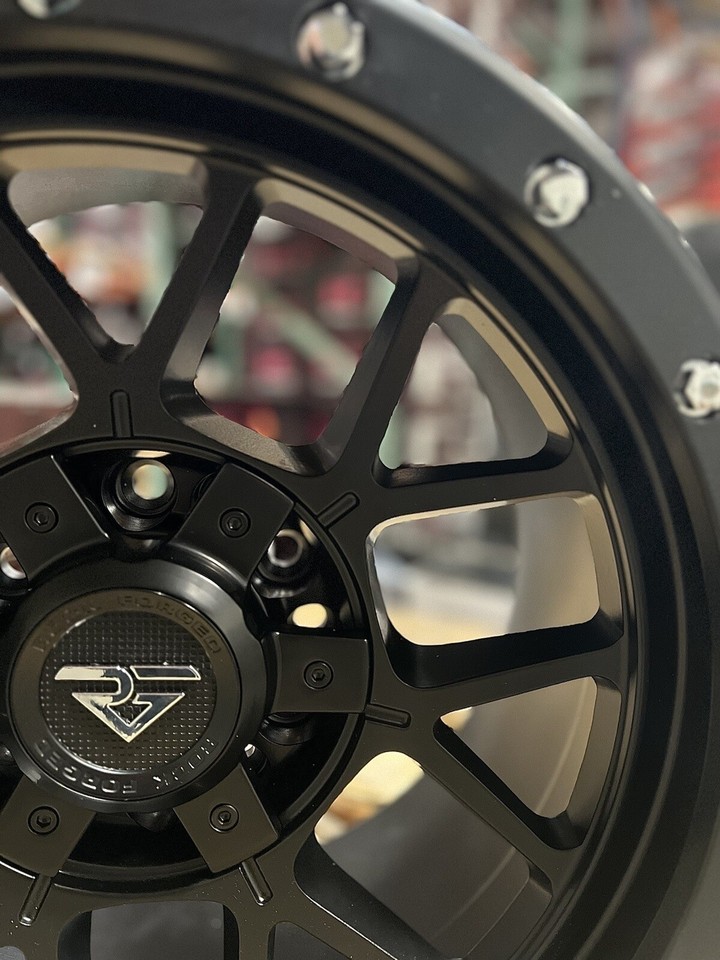 20 x10” Matte Black Rock Forged FF15 Rims fits Jeep Wrangler Gladiator ...