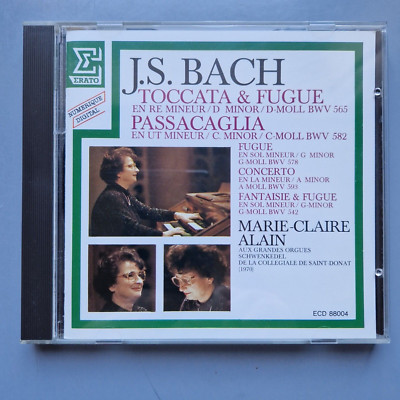 J.S. Bach Marie-Claire Alain Toccata & Fugue Passacaglia Fugue ...