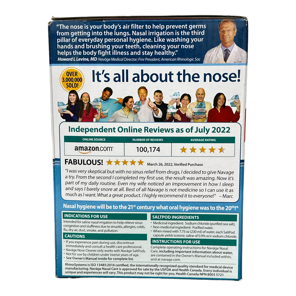 Navage Saline Nasal Irrigation Nasal Care Nose Cleaner Model SDG-2 *New ...