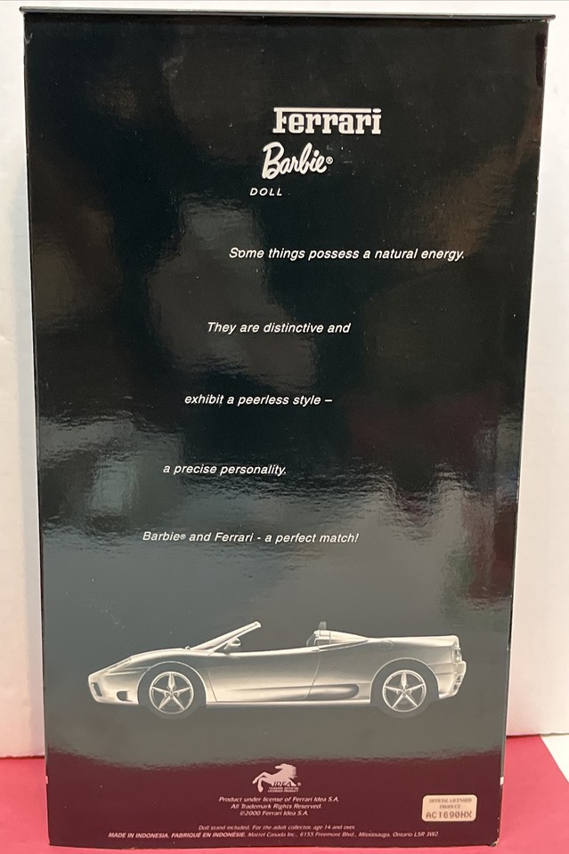 Barbie “Ferrari” Collector Doll #2 Pleather Red Jacket 2000 Mattel ...