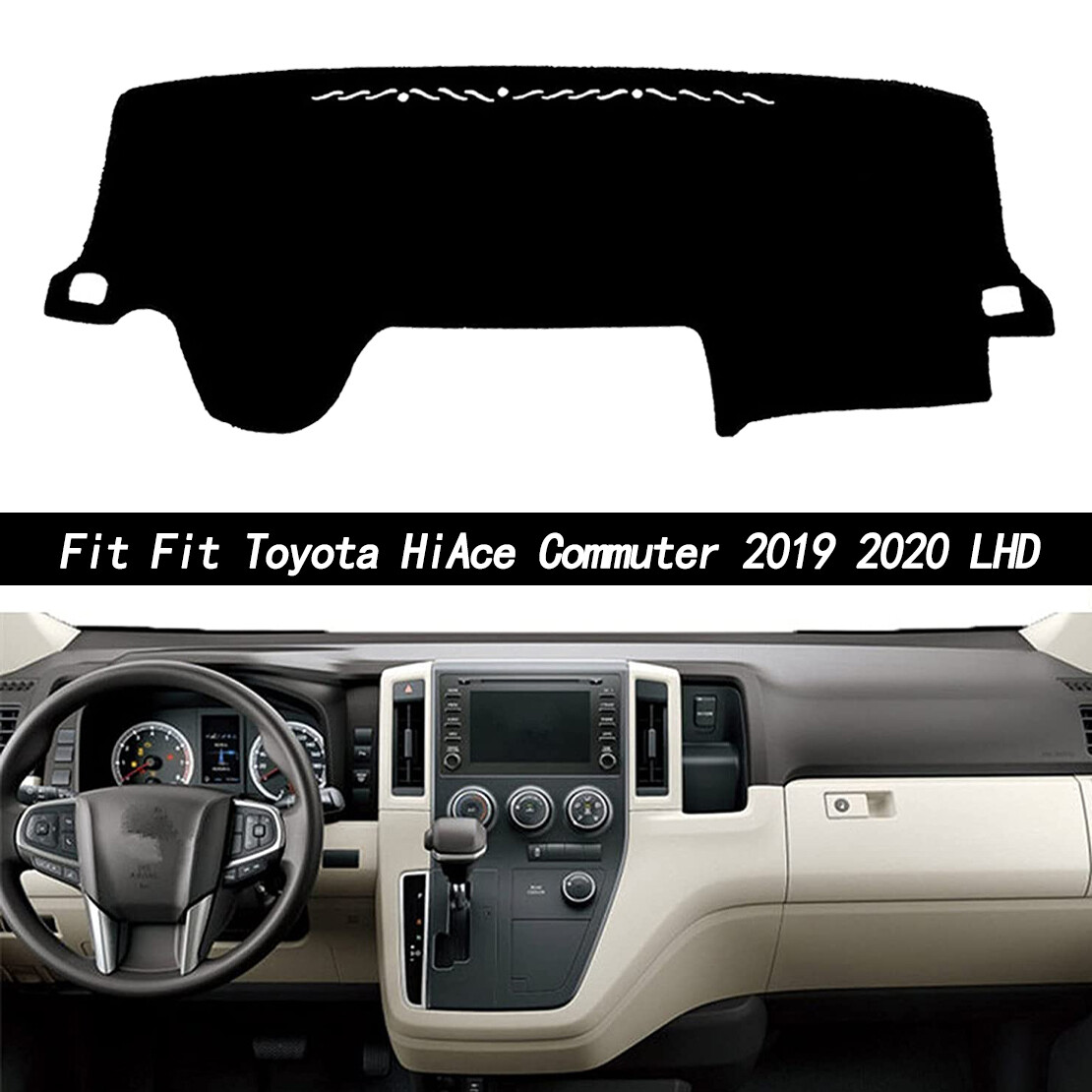 Car Dash Mat Dashboard Cover Sun Protector Mat For Toyota HiAce ...