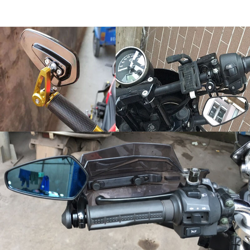 For 2020 2019 Yamaha MT 03 Motorcycle 7/8" Handle Bar End Rearview ...