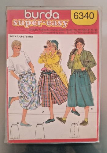 BURDA Modèle Super Facile Couture Patron 6340 Taille 8-40 NON COUPÉ | eBay