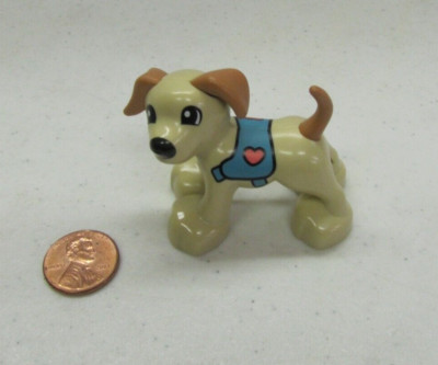 New! Lego Duplo Tan Puppy Dog Pet W/ Heart Vest Harness Service Dog ...