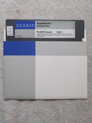 AppleWorks Sample Files ProDOS Based Apple II 5.25" Floppy | eBay