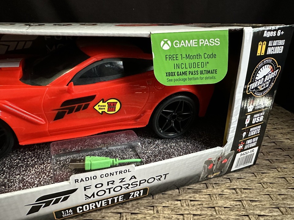 New Bright Forza Motorsport 1:16 Corvette ZR1 RC Car + XBOX Game Pass ...