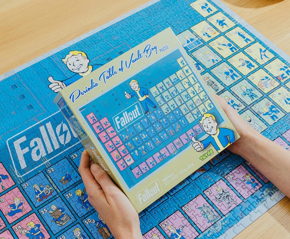 Fallout Periodic Table Of Vault Boy 1000-Piece Jigsaw Puzzle | Toynk ...
