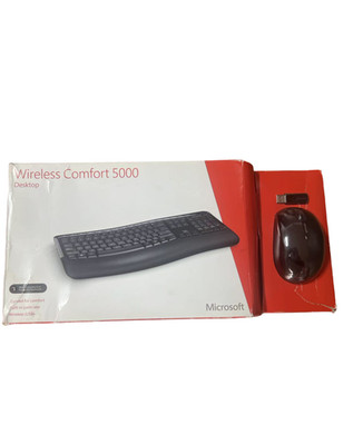 Microsoft wireless Comfort Desktop 5000 Keyboard Sealed Model 1394 1387 ...