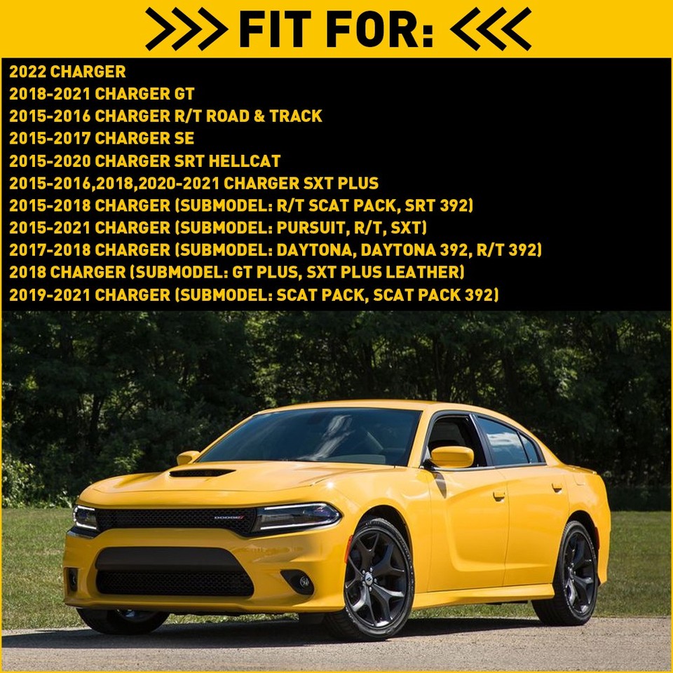 Bumper Fender Support Brackets Beam Front For 2015-2021 Dodge Charger ...