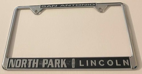 North Park Lincoln Dealership Booster License Plate Frame San Antonio ...