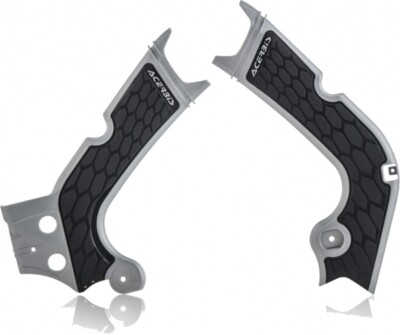 Silver Black X-Grip Frame Guards Honda CRF450R 2017 2018 | eBay Australia