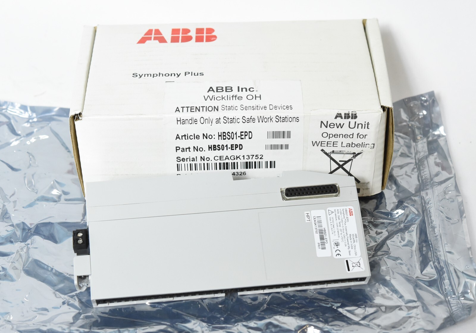 Abb hbs01-epd base module termination unit for sale online | eBay