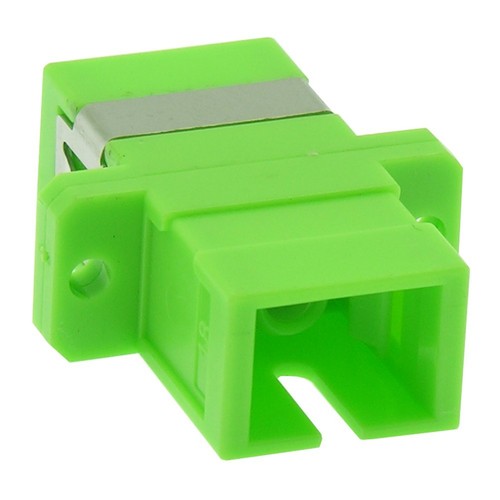 SC APC Simplex Singlemode Flange Fiber Optical Adapter Coupler ...