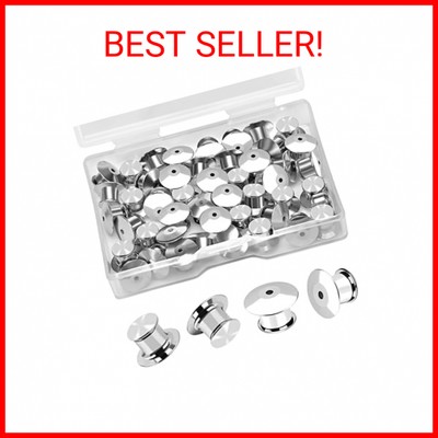 Ceryvop 30 PCS Locking Pin Backs Locking Pin Keepers Clasp, Metal Pin ...