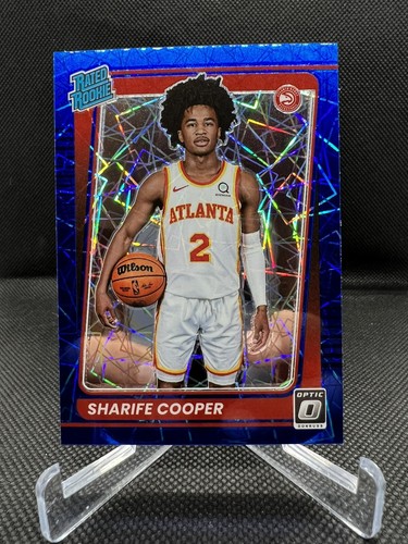 2021-22 Panini Donruss Optic Sharife Cooper Blue Velocity Prizm Rated ...